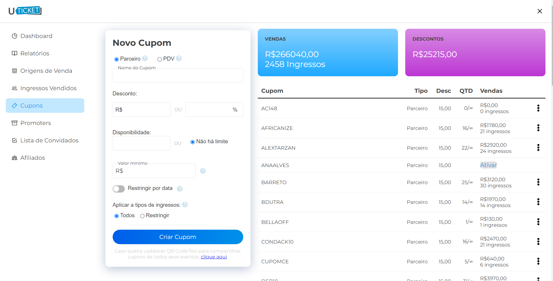 Uticket - Seu evento começa aqui